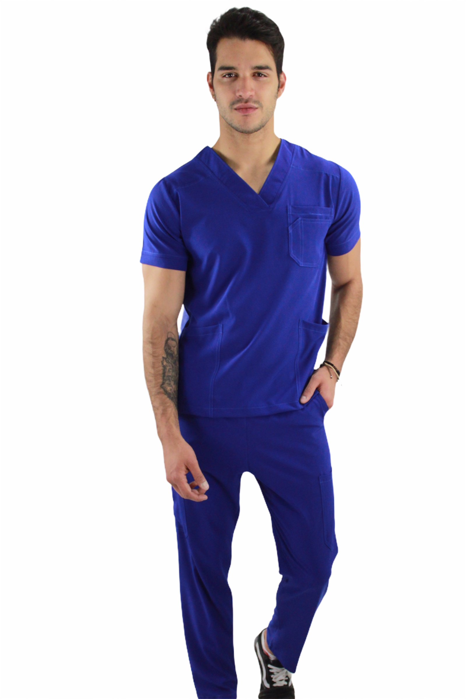 Pijama Médica Hombre Boston Azul Rey – soulmate.com.mx